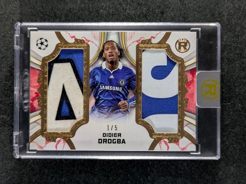 2024-25 Topps Reverence UEFA DIDIER DROGBA 1/5 Patch Red SP Chelsea # ...