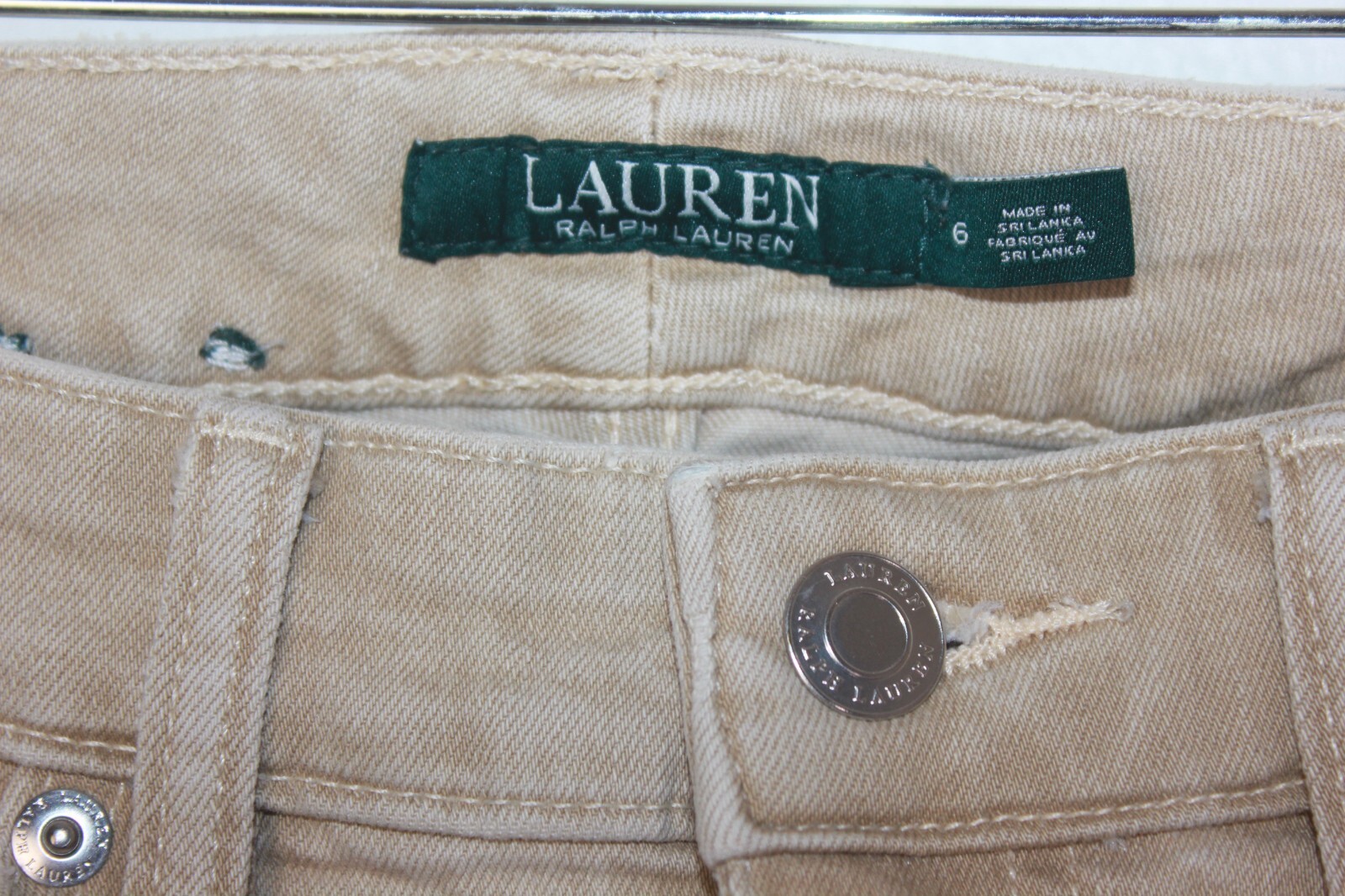 Ralph Lauren Cream Camel Color Premier Skinny Ankle J… - Gem