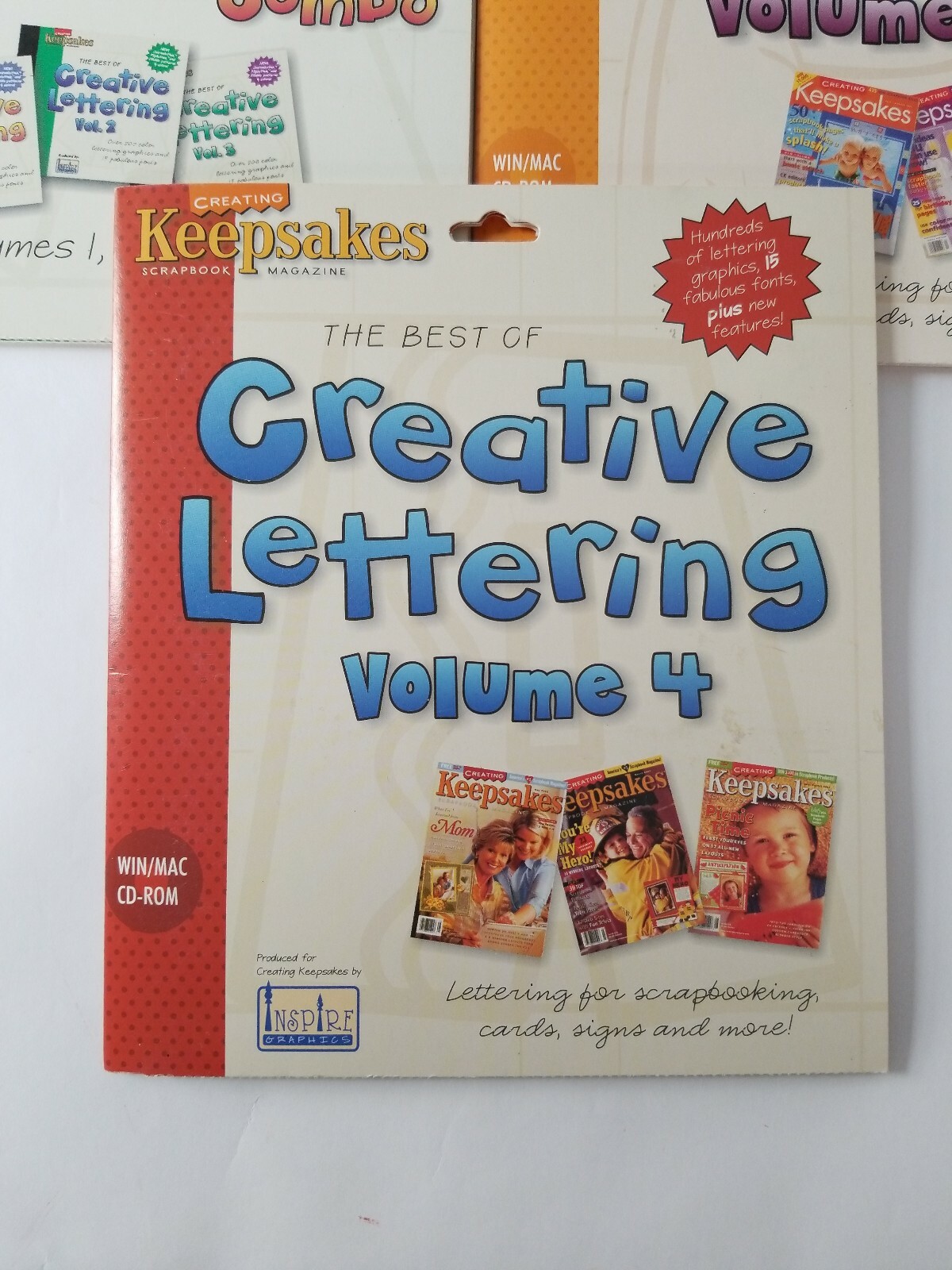 Best of Creative Lettering Combo 3 Volumes 1 thru 5 CD-ROMs Creating ...