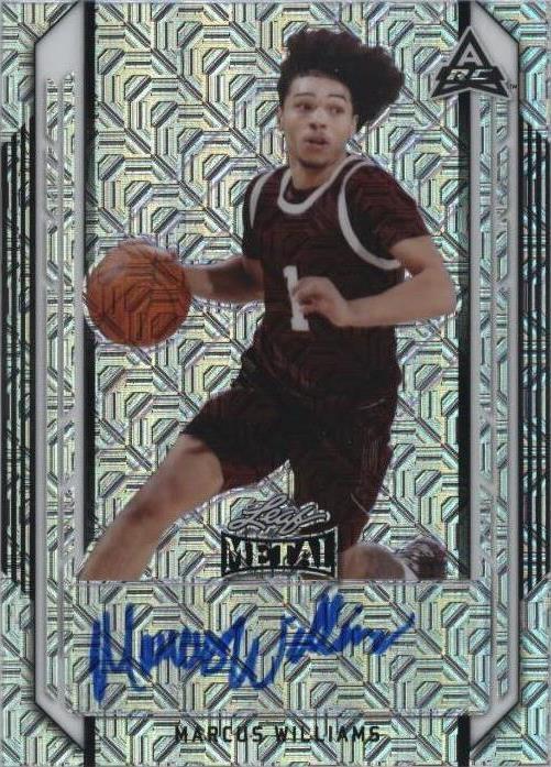 2021-22 Leaf Metal - Marcus Williams #BA-MW1 Silver Mojo (AU, RC) for ...