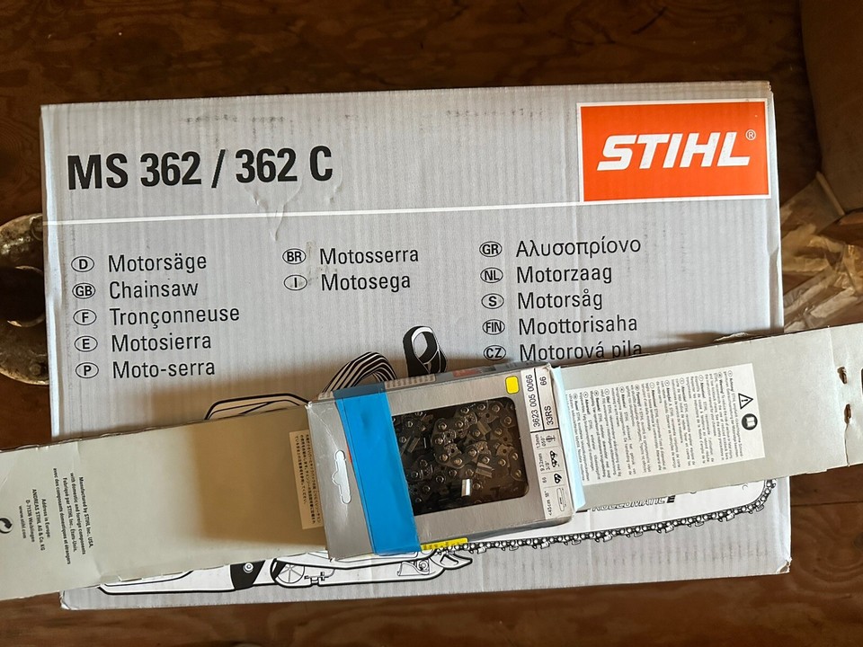 Stihl Chainsaw MS 362 POWER HEAD w/ 18” Blade & Chain | eBay
