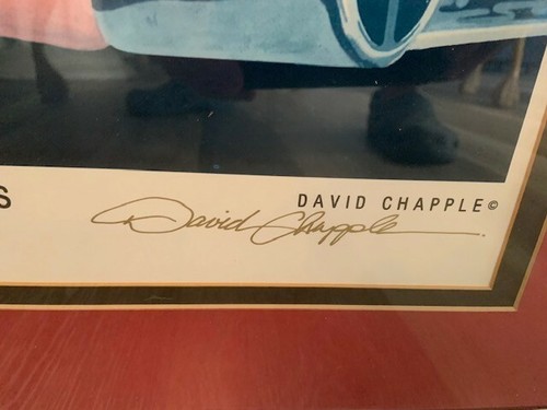 David Chapple Auto Art-Signed, Numbered, Framed Print 'Vintage Vegas ...