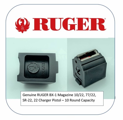 Ruger BX1 Magazine 10/22 77/22 SR22 10 Round .22 LR Factory MAG Clip ...