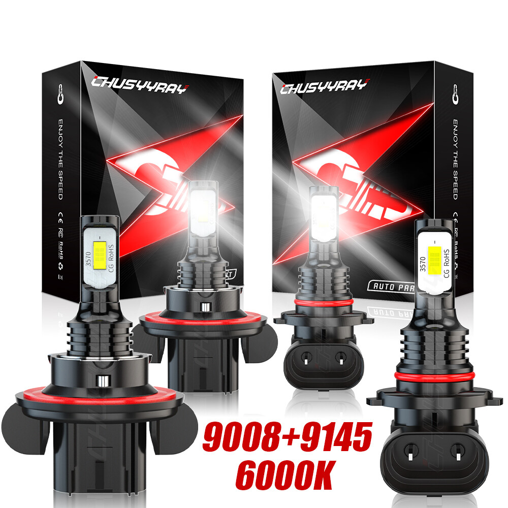 4X For Chevy HHR 2006-2010 2011 LED Headlight Hi/Lo + Fog Light Bulbs ...