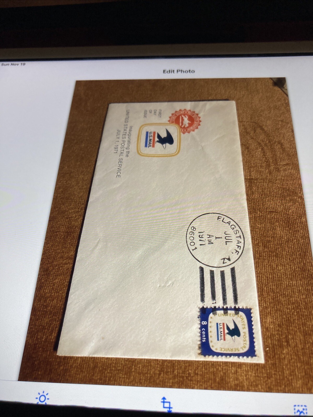 First Day Issue Inaugurating U.S Postal Service - 8 Cent Stamp - JULY 1 ...