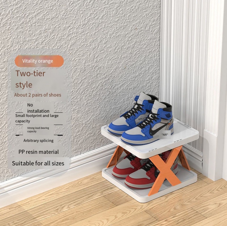 Shoe Rack 9 Tiers DIY Narrow Stckable Free Standing Shoes Storage Tall ...