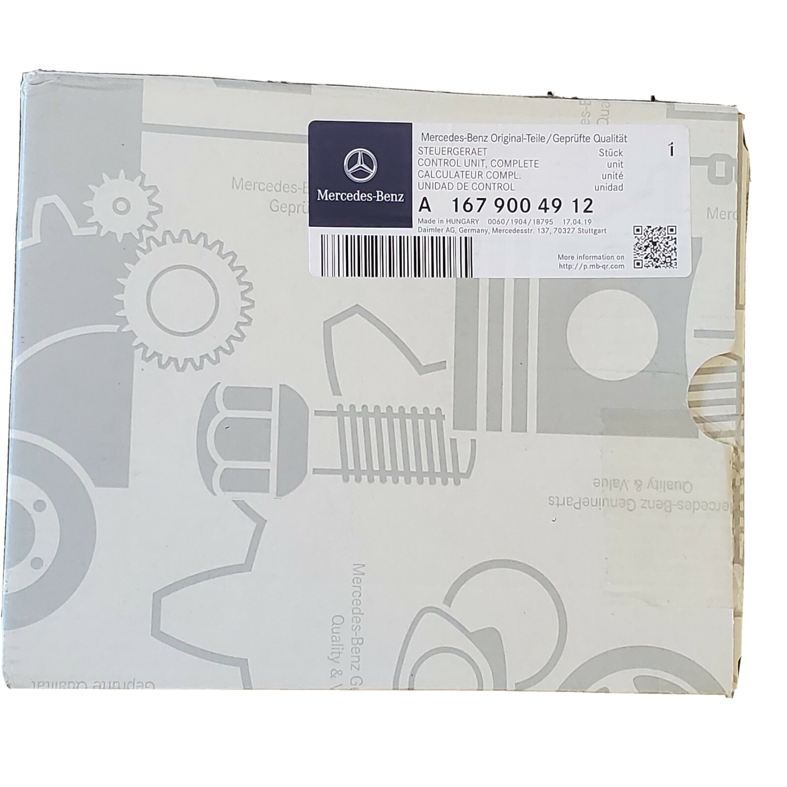 Mercedes-Benz Control Unit A1679004912 | eBay