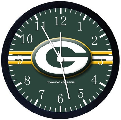 Green Bay Packers Wall Clock 12" Large Personalized option adding names ...