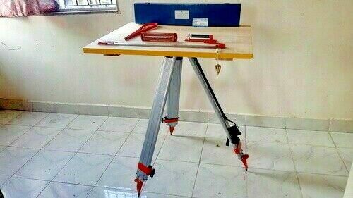 Vintage Survey Wooden Plane, Table Set Aluminum Stand, Complete All ...