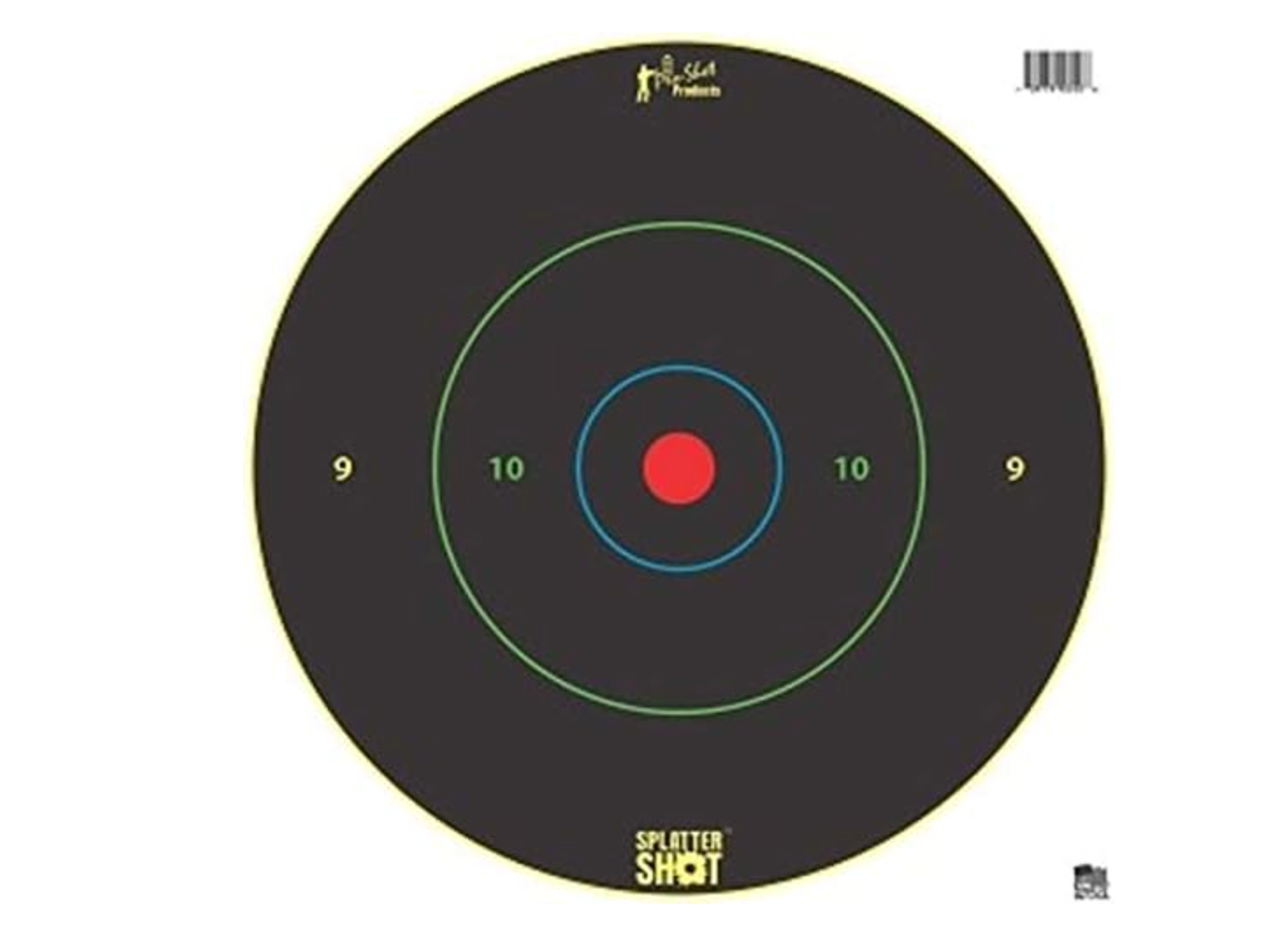 Pro Shot Splatter Targets 12" Bullseye Multi-Color Rings- Heavy Tag ...