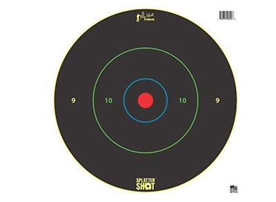 Pro Shot Splatter Targets 12" Bullseye Multi-Color Rings- Heavy Tag ...