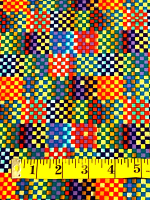 Mini colorful checks 34" x 44" by Michael Miller fabrics Patt # CM 149 ...