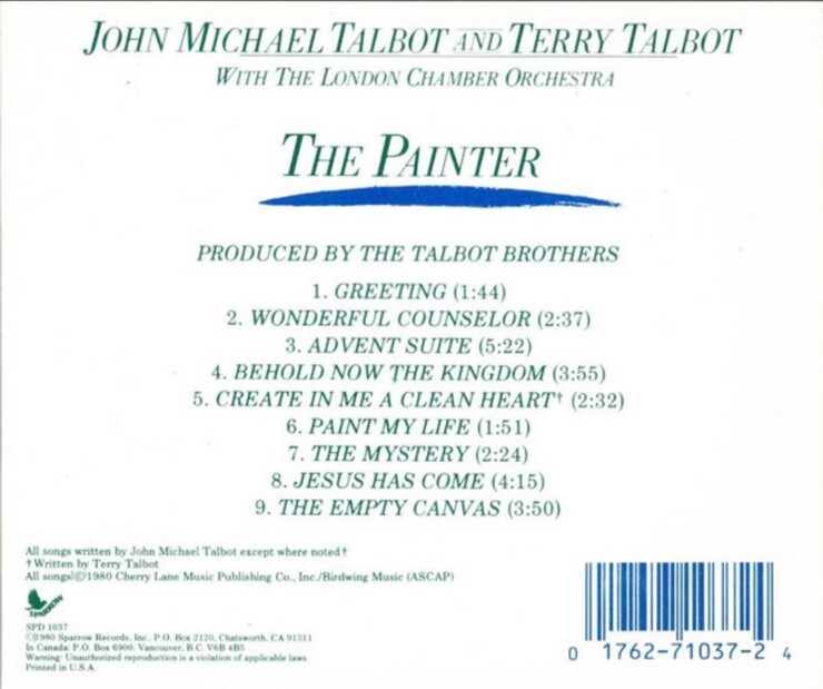 John Michael Talbot and Terry Talbot - The Painter (CD 1992 Sparrow ...