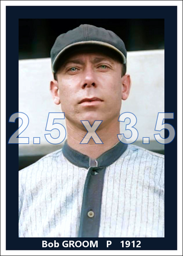 Bob Groom - 1912 Washington Senators - choose a size - colorized print ...