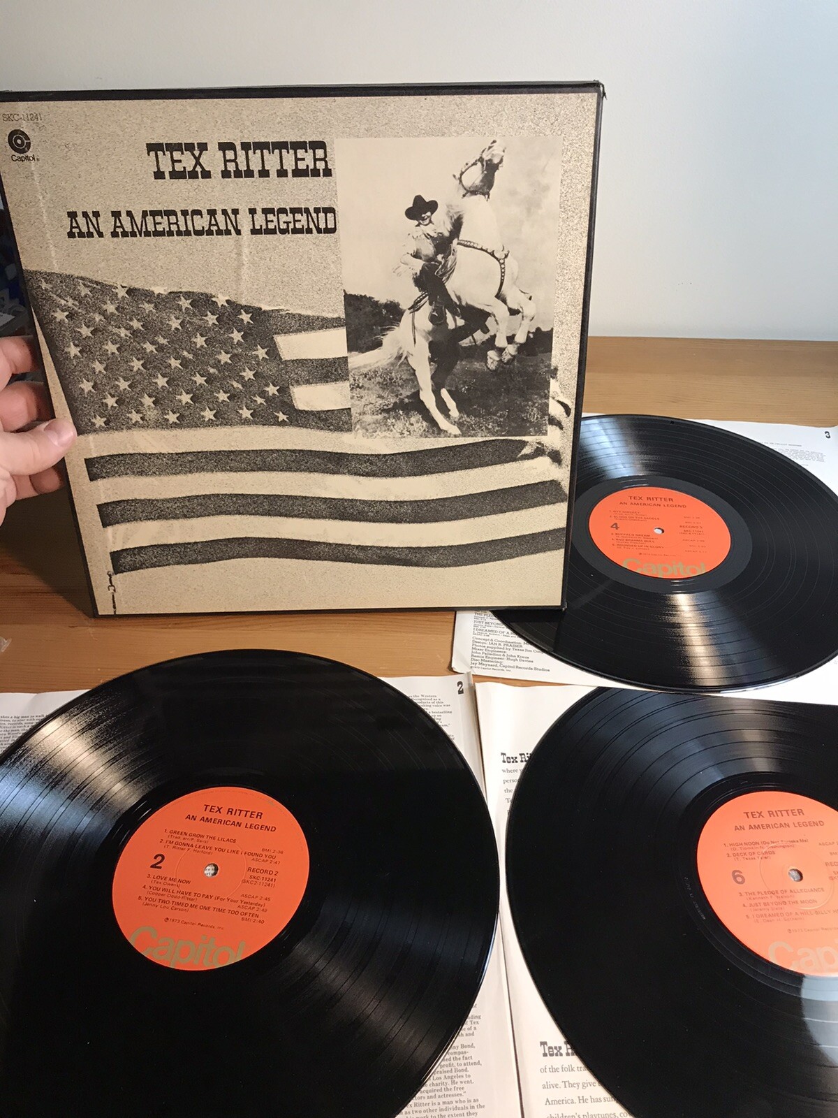 Tex Ritter An American Legend Vinyl Album Capitol 3 Records | eBay