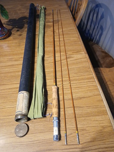 Vintage Montague Rapidan 7-1/2' Split Bamboo fly rod 2 Pcs With Extra ...
