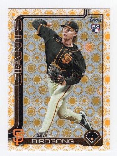 2025 Topps Series 2 Hayden Birdsong #699 Sun Holiday Parallel RC Giants ...