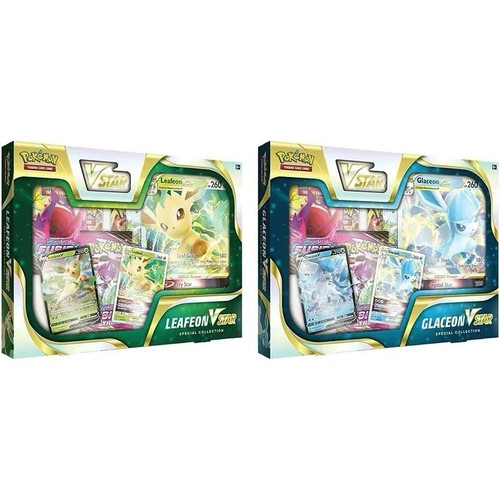 POKEMON TCG GLACEON & LEAFEON VSTAR Special Collection Box Set of 2 ...