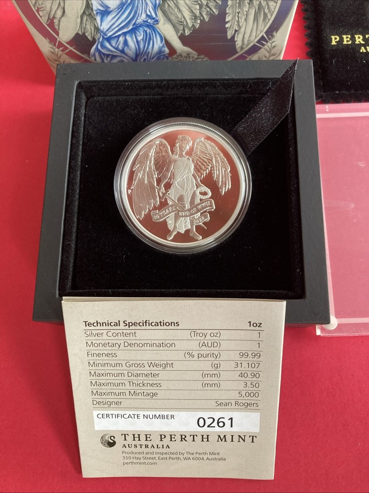 2025 Winged Victory 80 Years End Of World War 11: 1oz 99.9% Silver ...