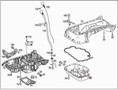 Genuine MERCEDES Oil pan 6420100910 | eBay