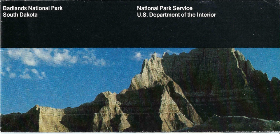 National Park Service Badlands SD U.S. D. of the Int. Official Map ...