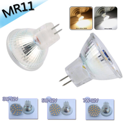 LED Bulb MR11 GU4 12V 3W 5W 7W Replace Halogen Spot Lamp Light Warm ...
