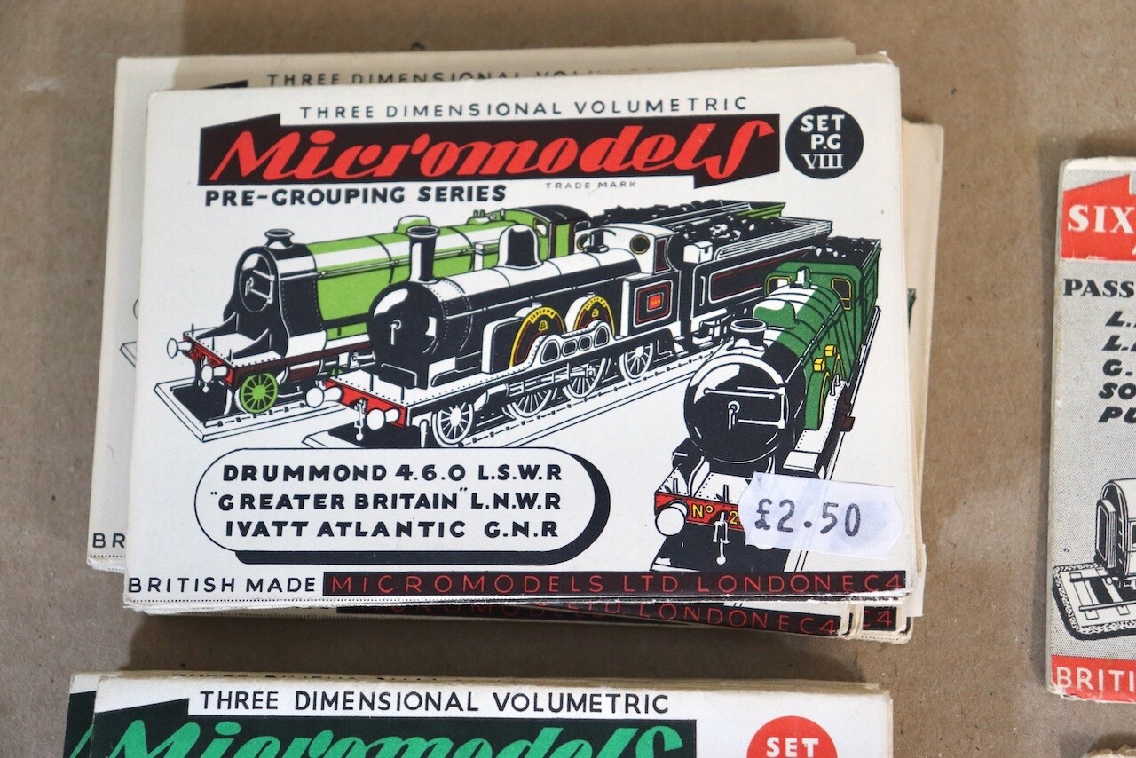 MICROMODELS LOCOMOTIVE COACH & WAGON MODEL RAILROAD PAPER MODELS og | eBay