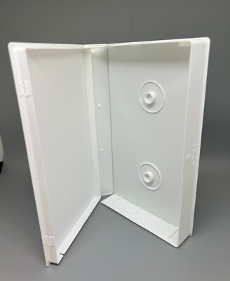 100 PCS WHITE VHS CASE VIDEO BOX LIBRARY CASE WITH HUB, FULL SLEEVE ...