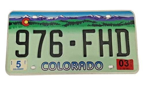 2003 Colorado License Plate Tag | eBay