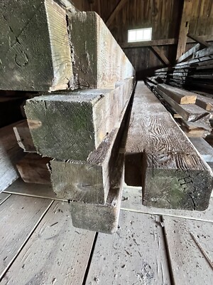 Reclaimed Lumber From 1860 Barn, 19 Foot Long Chestnut Beams | eBay