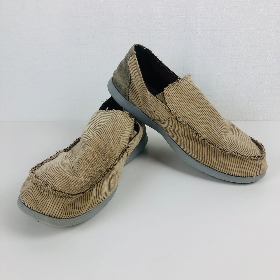 CROCS Santa Cruz Shoes Tan Mens US 9 Corduroy Casual Slip On Loafer | eBay