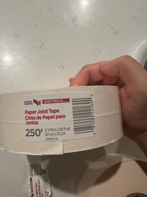 Lot of 2 Sheetrock 250 ft. L X 2-1/16 in. W Paper White Joint Tape | eBay