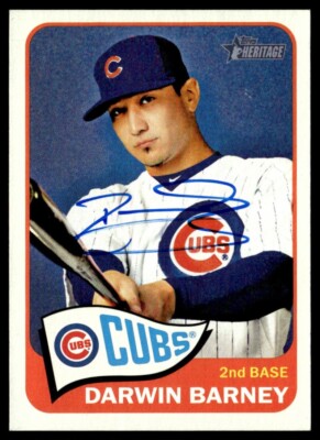 2014 Topps Heritage Darwin Barney Auto Chicago Cubs #364 Signed IP | eBay