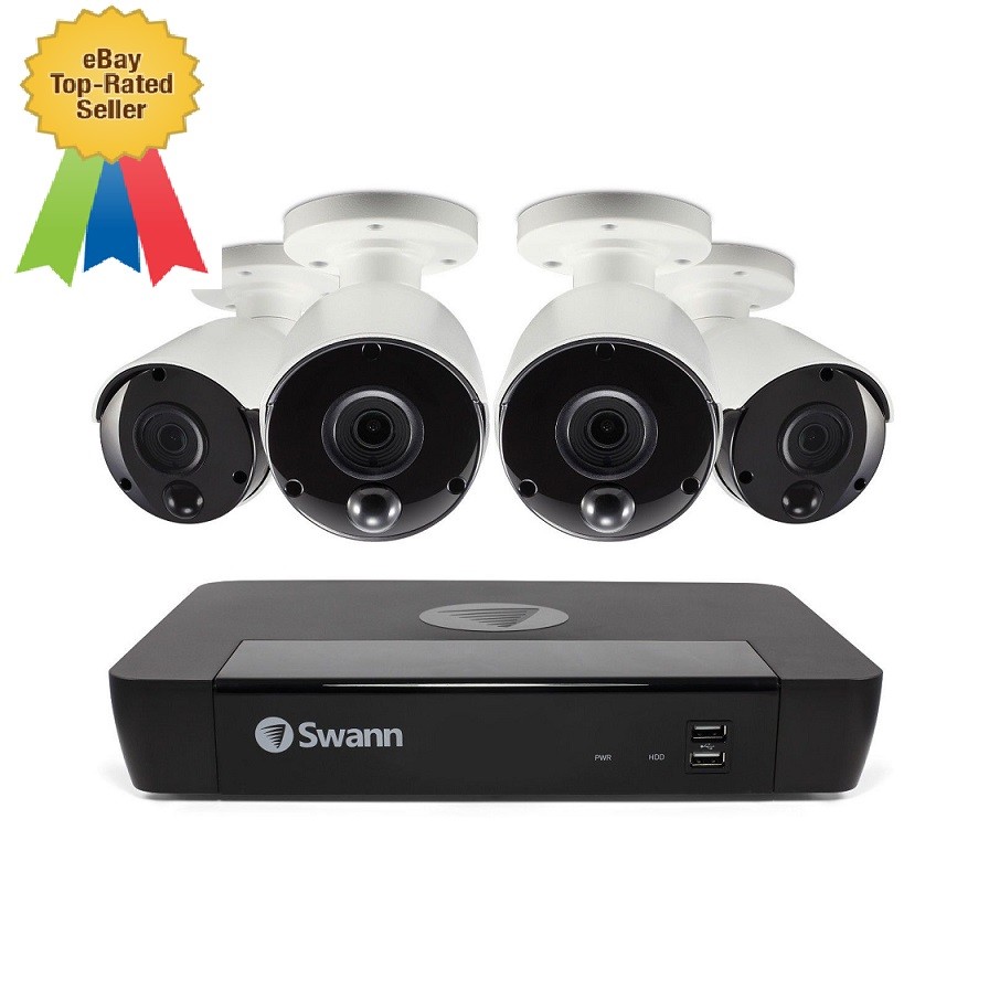 Swann NVR8-8580 8 Ch 4K 2TB 4x 5MP camera With 360 Degree Car DVR | eBay