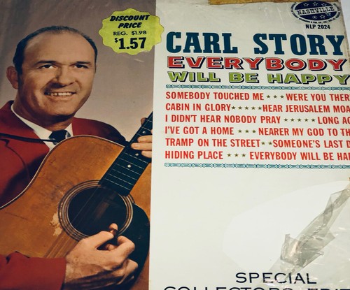 Carl Story Everybody Will Be Happy Bluegrass Gospel Record Album Lp 22S ...