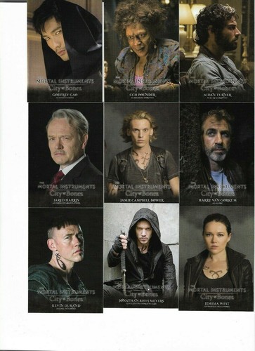 MORTAL INSTRUMENTS CITY OF BONES TRADING CARDS 16 CARD CHARACTER BIO ...