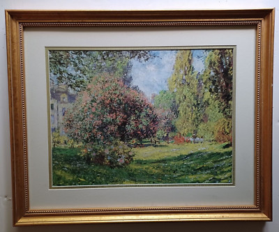 The Museum Collection Gallery Framed CLAUDE MONET The Park Monceau ...