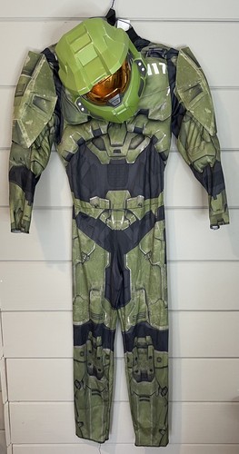 Disguise Kid's Licensed Halo Master Chief Deluxe Costume with Helmet ...