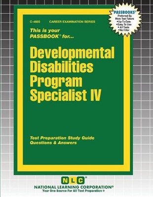 Developmental Disabilities Program Specialist IV by Passbooks Paperback ...