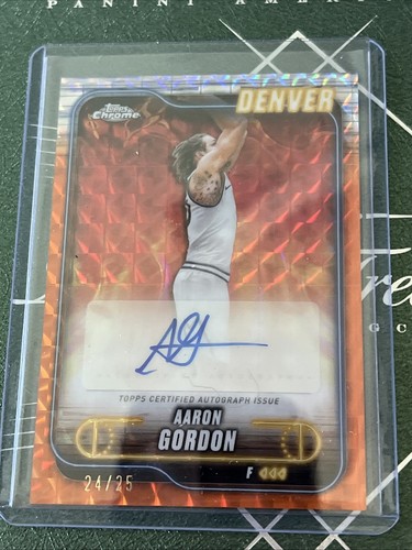 2024-25 Topps Chrome Auto /25 Aaron Gordon #TCAAG | eBay
