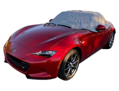 Soft Top Roof Protector Half Cover for Fiat 124 Spider & Abarth 124 ...