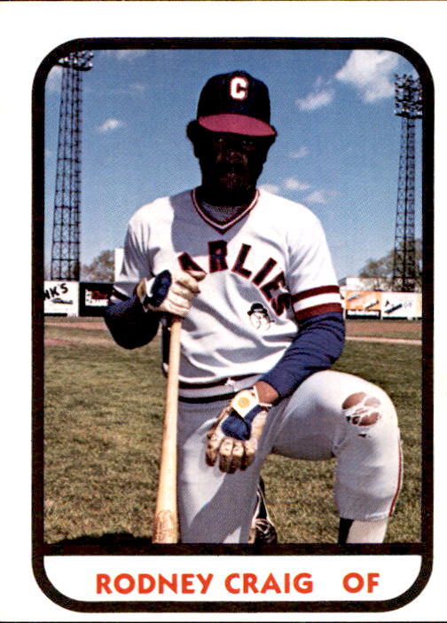 1981 Charleston Charlies TCMA #19 Rodney Craig Los Angeles California ...