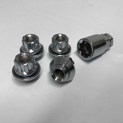 4 x Chrome Open Ford Locking Wheel Nuts fits Ford Puma OEM Genuine ...