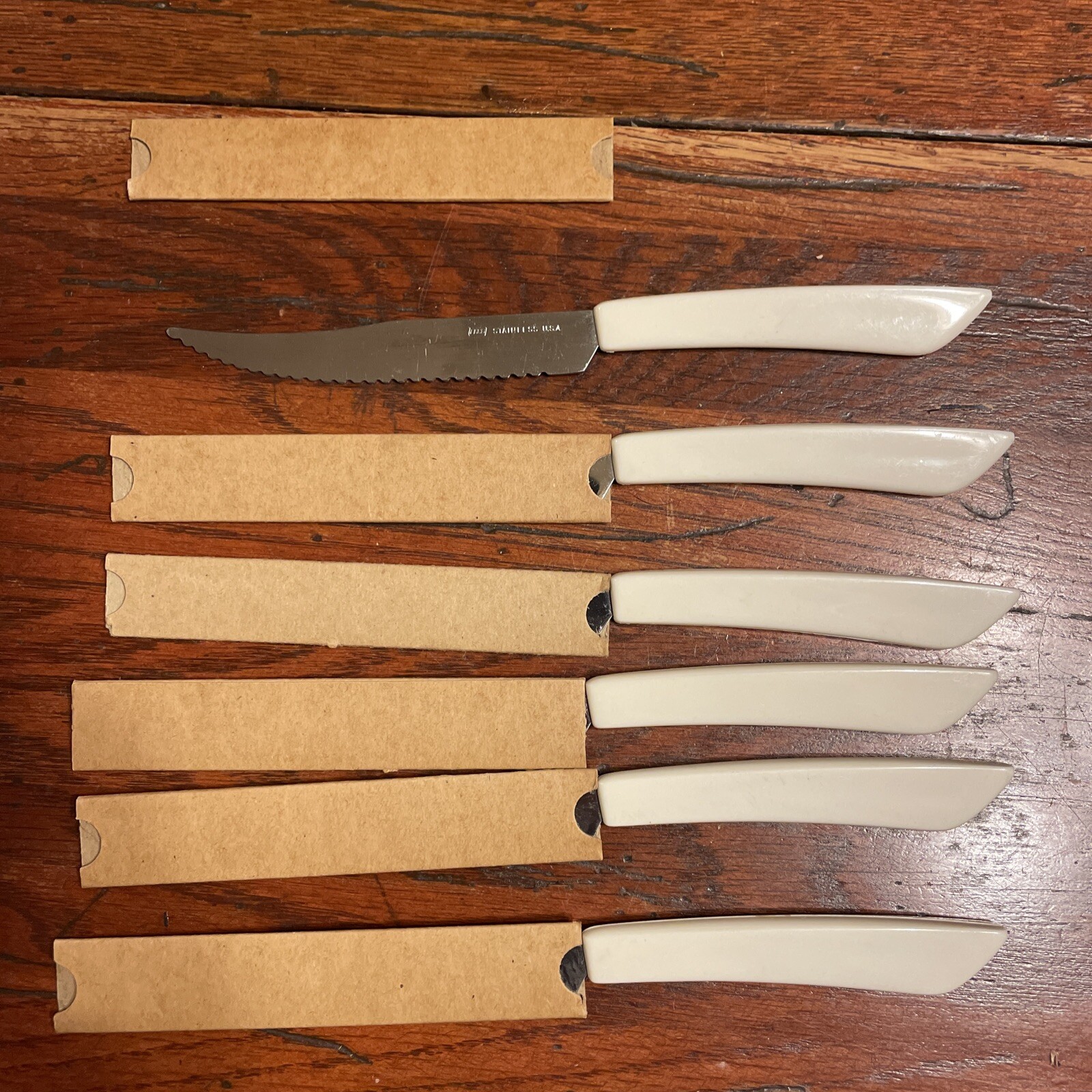 Vintage Set Of 6 NEW Ecko Serrated Steak Knives | eBay
