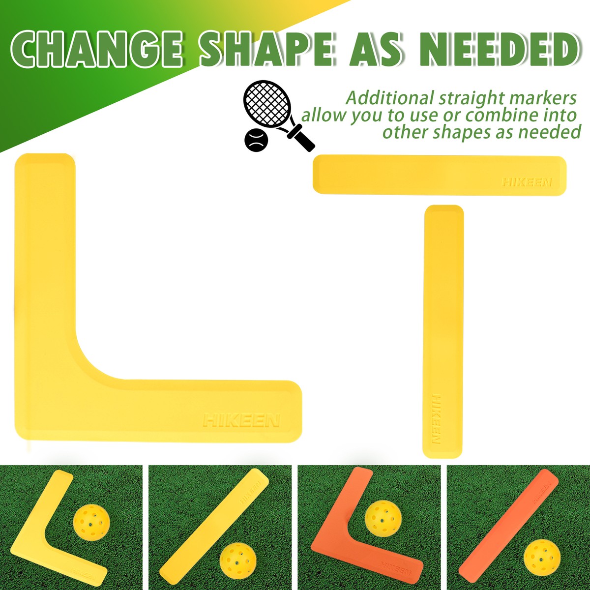 Pickleball Court Marker Kit, Portable Lines Marking Set Accessory ...