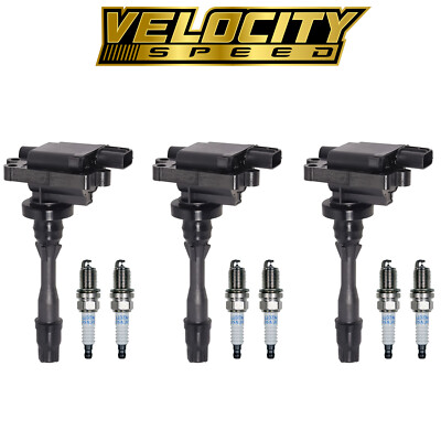 For Mitsubishi Montero 3.8L Set of 3 Ignition Coil + 6 Denso Platinum ...