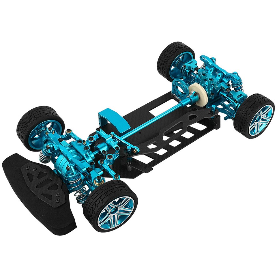 Upgraded Metal Alloy Carbon Fiber Chassis Frame Kit For TT02 TT-02 1/10 ...