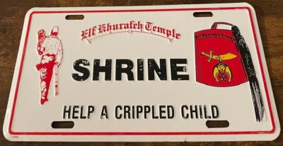 Elf Khurafeh Temple Shrine Booster License Plate Clio MI Help Crippled ...