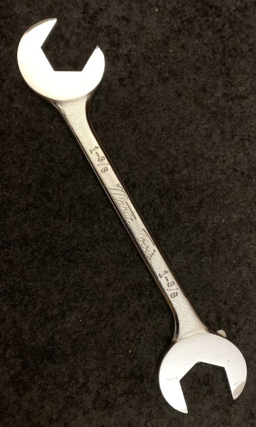 Martin 3724 Open-End Angle Wrench 1-3/8in Chrome 15 & 60 degree offset ...