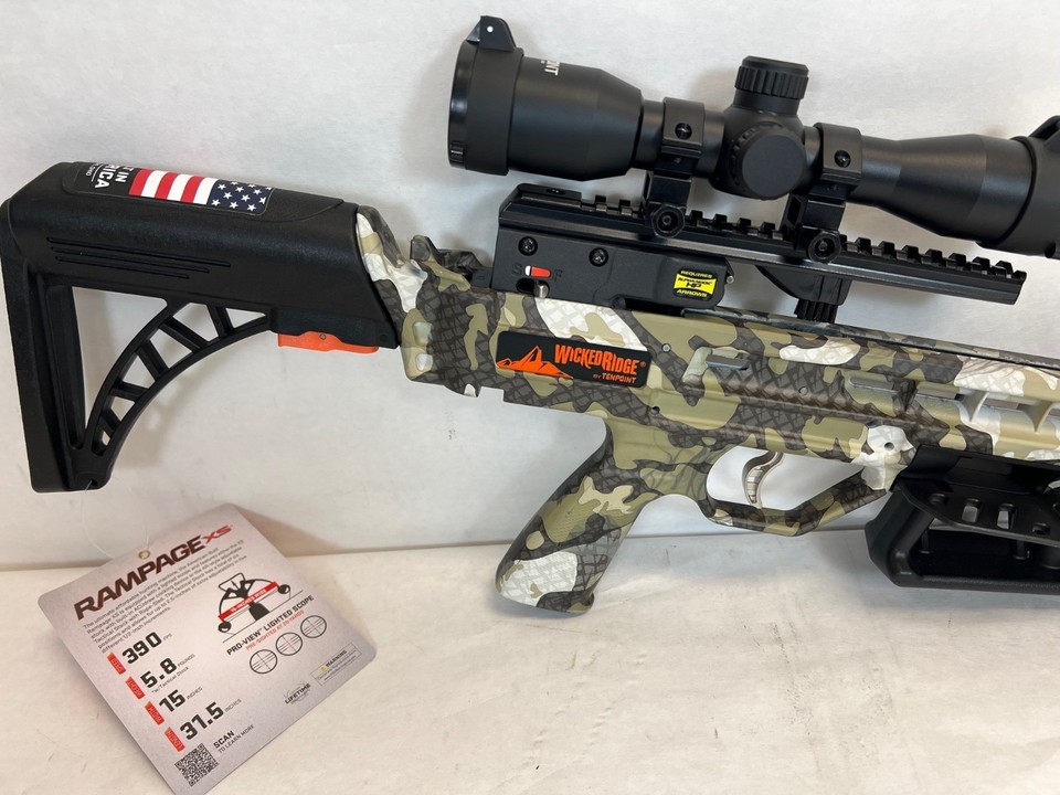 Wicked Ridge Rampage XS, Rope Sled, Adjustable Stock, Pro-View 400 ...